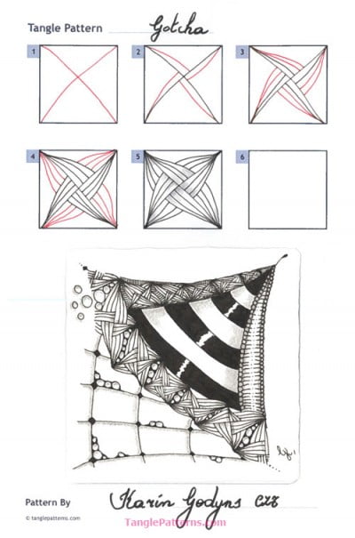 How to draw GOTCHA « TanglePatterns.com
