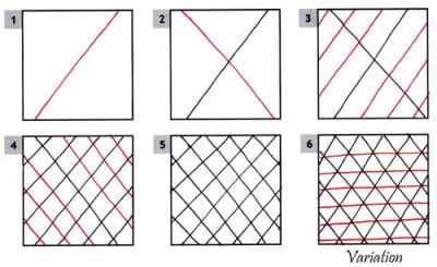 How to draw three types of grids for your Zentangles « TanglePatterns.com