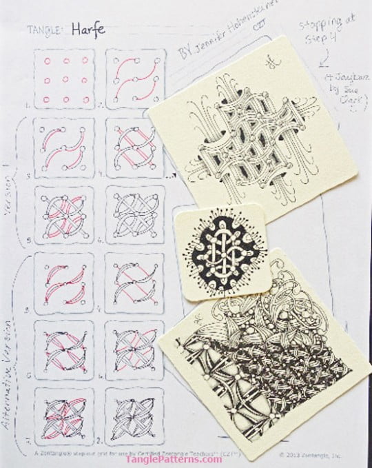 How to draw HARFE « TanglePatterns.com