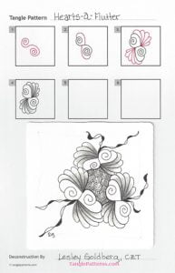 How to draw HEARTS-A-FLUTTER « TanglePatterns.com