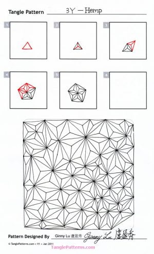 How to draw HEMP « TanglePatterns.com