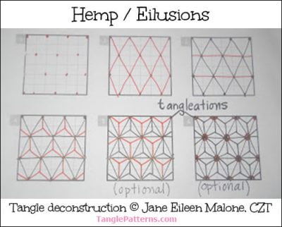 How to draw HEMP « TanglePatterns.com