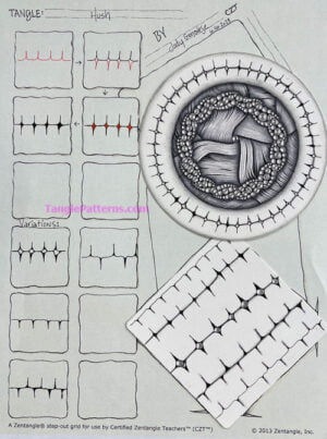 How to draw HUSH « TanglePatterns.com