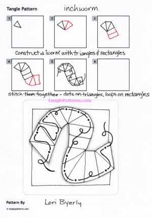 How to draw INCHWORM « TanglePatterns.com