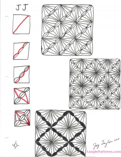 How to draw JJ « TanglePatterns.com