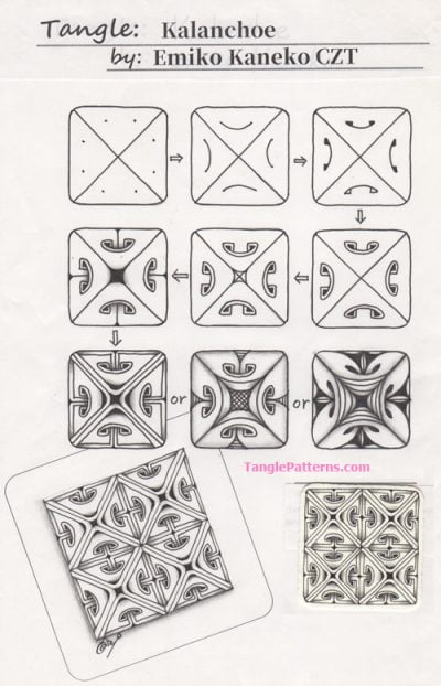 How to draw KALANCHOE « TanglePatterns.com
