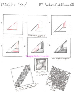 How to draw KEV « TanglePatterns.com