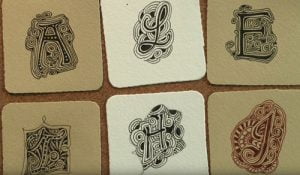 Kitchen Table Tangles – Zentangle video exploring the Embedded Letters ...