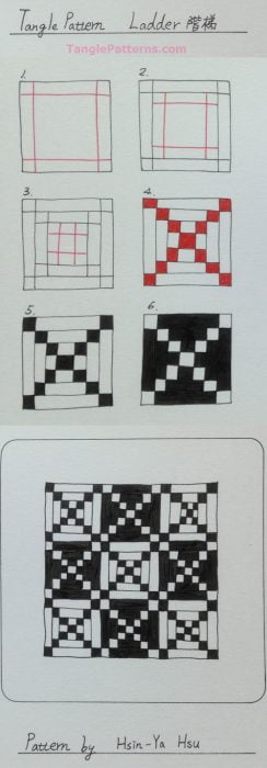 How to draw LADDER « TanglePatterns.com
