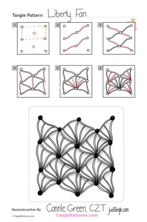 How to draw LIBERTY FAN « TanglePatterns.com
