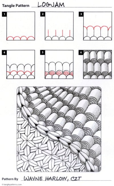 How to draw LOGJAM « TanglePatterns.com