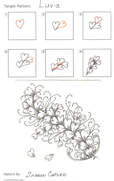 How to draw LUV-A « TanglePatterns.com