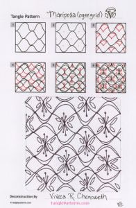 How to draw MARIPOSA « TanglePatterns.com