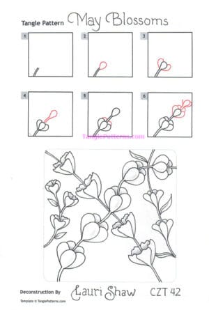 How to draw MAY BLOSSOMS « TanglePatterns.com