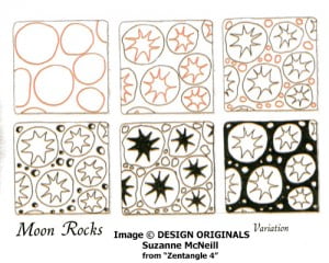 How to draw MOON ROCKS « TanglePatterns.com