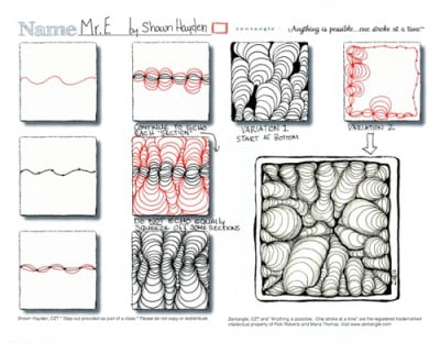 How to draw MR.E « TanglePatterns.com