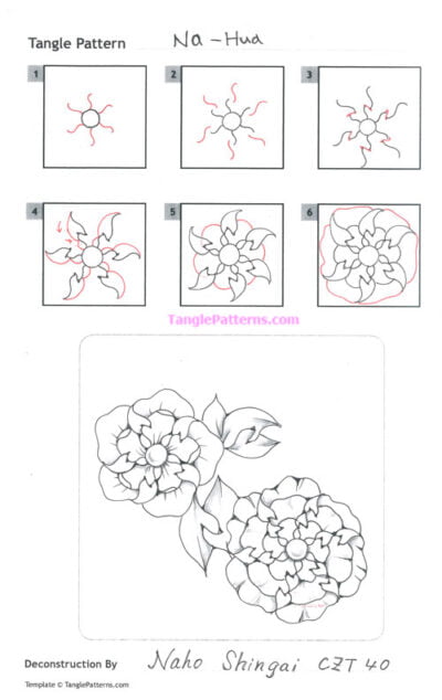 How to draw NA-HUA « TanglePatterns.com