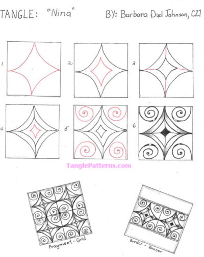 How to draw NINA « TanglePatterns.com