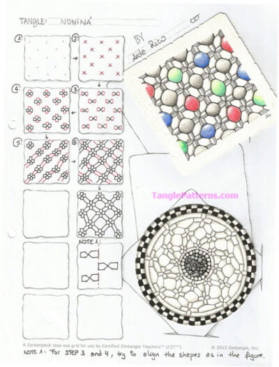 How to draw NONINÁ « TanglePatterns.com