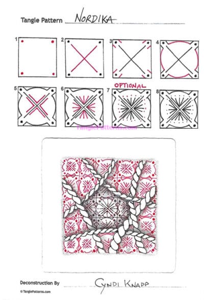 How to draw NORDIKA « TanglePatterns.com