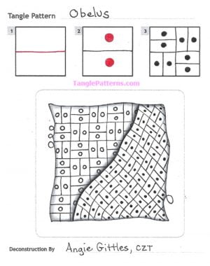 How to draw OBELUS « TanglePatterns.com