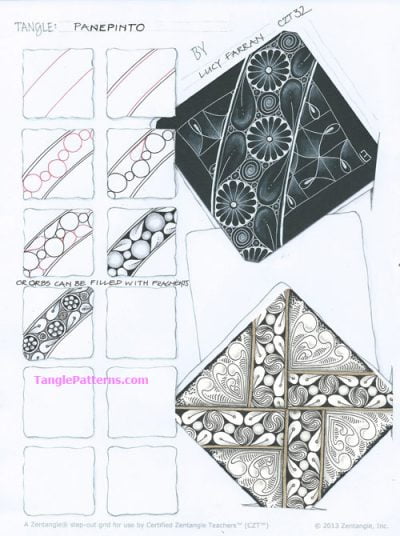 How to draw PANEPINTO « TanglePatterns.com