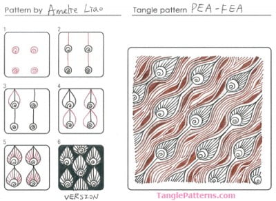 How To Draw Pea Fea Tanglepatterns