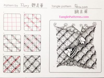 How to draw PEAOOO « TanglePatterns.com