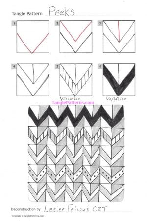 How to draw PEEKS « TanglePatterns.com