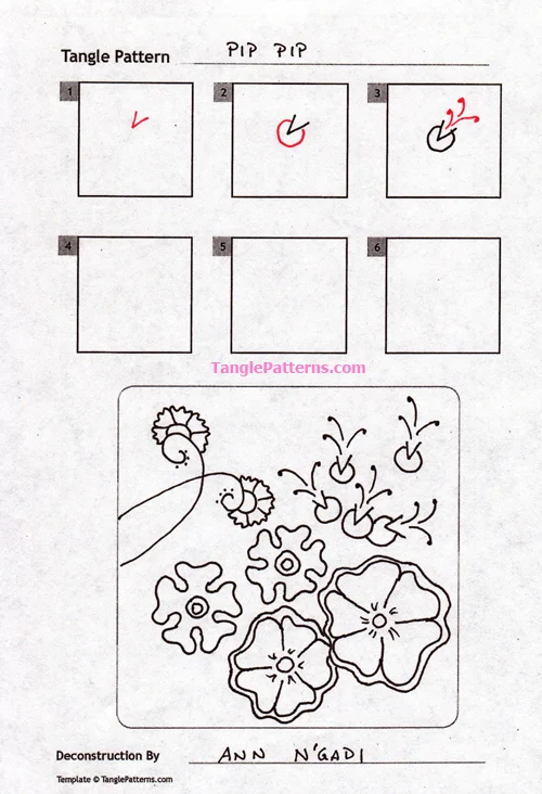 How to draw PIP PIP « TanglePatterns.com