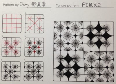 How to draw POMX2 « TanglePatterns.com