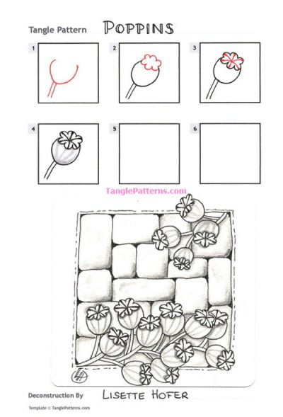How to draw POPPINS « TanglePatterns.com