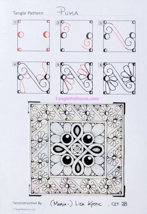 How to draw PUKA « TanglePatterns.com