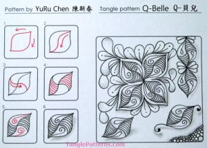 How to draw Q-BELLE « TanglePatterns.com