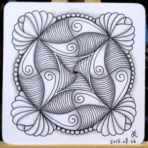 How to draw Q-BELLE « TanglePatterns.com