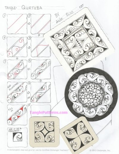 How to draw QURTUBA « TanglePatterns.com
