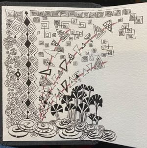 How to draw RAIN GAUGE « TanglePatterns.com