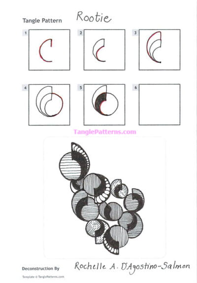 How to draw ROOTIE « TanglePatterns.com