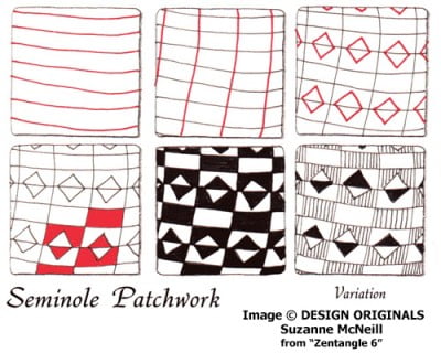 How to draw SEMINOLE PATCHWORK « TanglePatterns.com