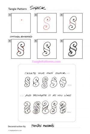 How to draw SNACK « TanglePatterns.com