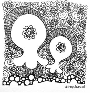 How to draw SOOFLOWERS « TanglePatterns.com