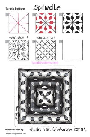 How to draw SPINDLE « TanglePatterns.com