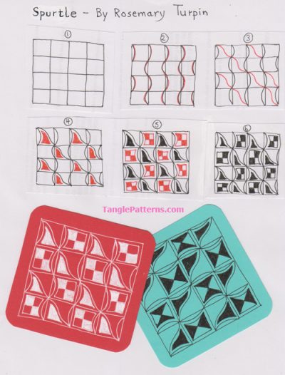 How to draw SPURTLE « TanglePatterns.com