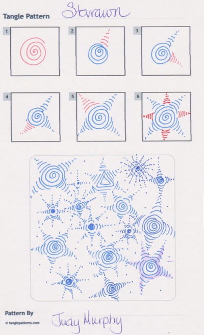 How to draw STARAWN « TanglePatterns.com