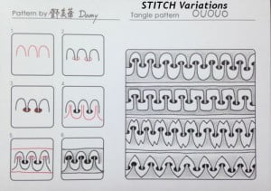 How to draw STITCH « TanglePatterns.com
