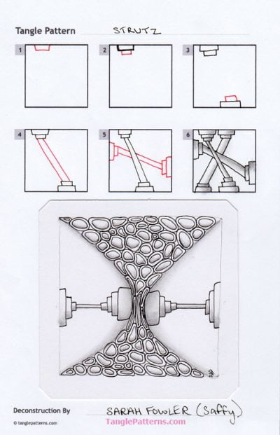 How to draw STRUTZ « TanglePatterns.com