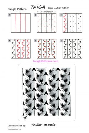 How to draw TAIGA « TanglePatterns.com