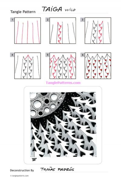 How to draw TAIGA « TanglePatterns.com
