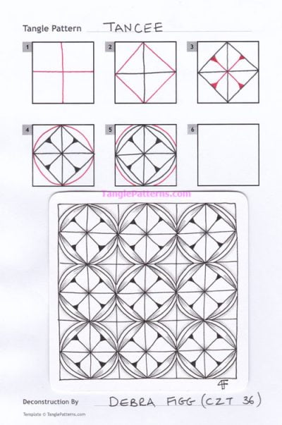 How to draw TANCEE « TanglePatterns.com