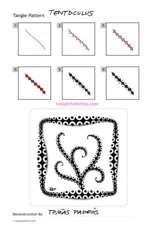 How to draw TENTOCULUS « TanglePatterns.com